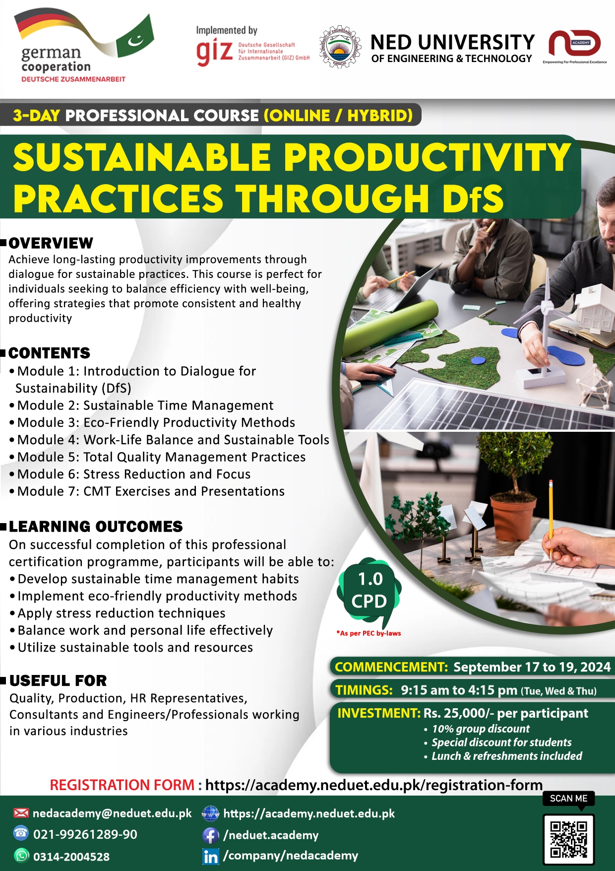 Our Programmes | NED Academy - CCEE | CMPP | PTMC